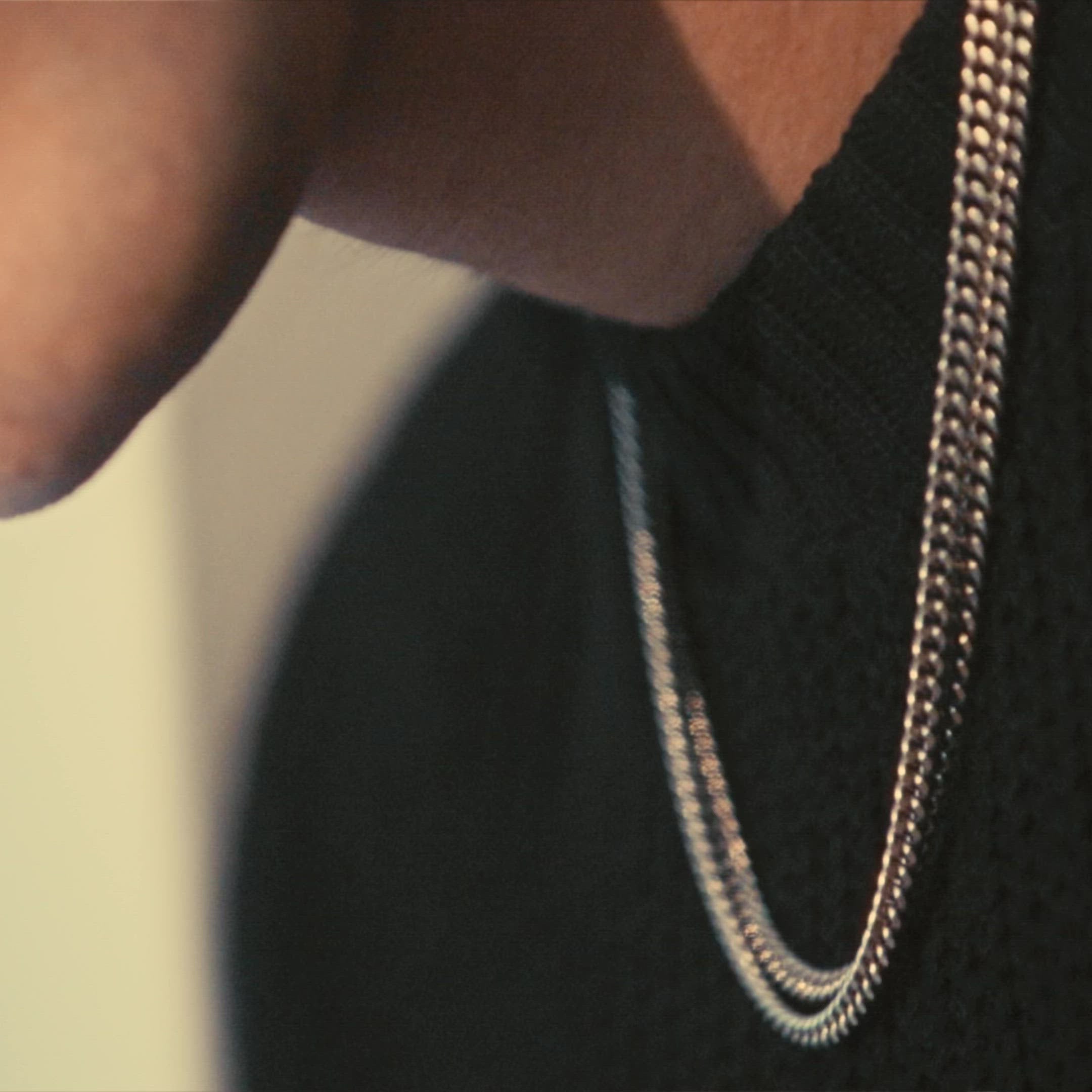 Thin Cuban Chain Necklace - Sterling Silver 3.5 mm – LOUPN